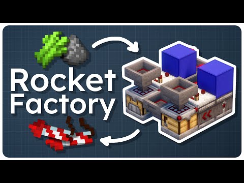 Fully Automatic Rocket Crafter | Minecraft Java & Bedrock 1.21.5 Redstone Tutorial