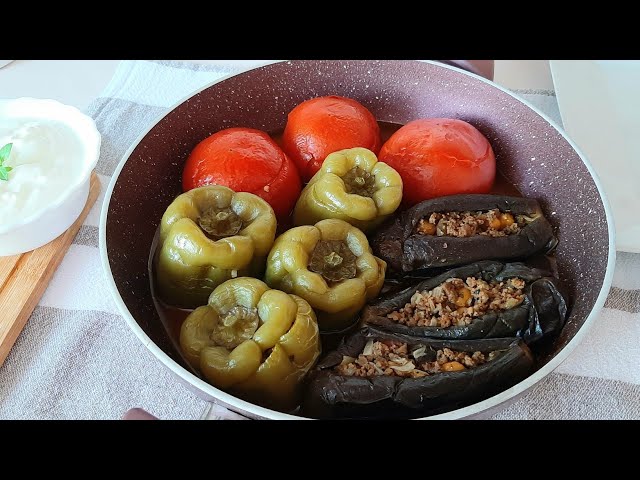 Üç Bacı Dolması Azerbaycan Mutfağı (Videolu) - Nefis Yemek Tarifleri