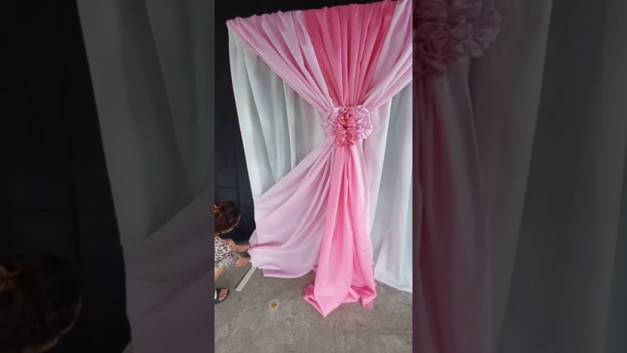 Flower Backdrop Design 6 #tutorial #flower #flowerbackdrop #backdrop #backdropdesign #diy