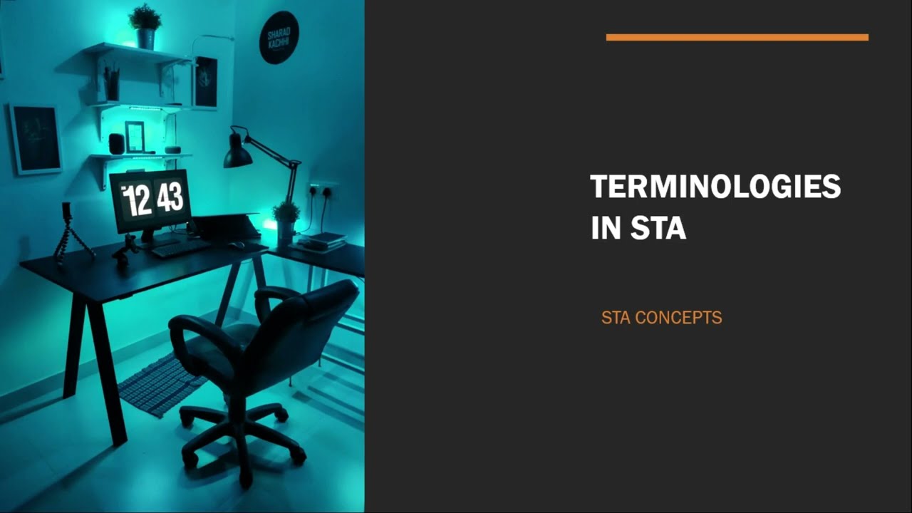 Basic terminologies in STA | Static timing analysis