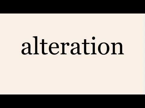 alteration