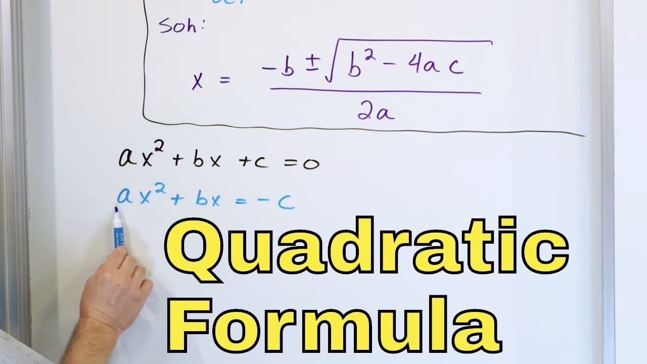 09 - The Quadratic Formula Explained, Part 1 (Practice Problems & Solutions)