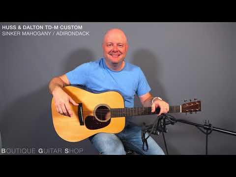 2021 Huss & Dalton TD-M Custom Dreadnought Sinker Mahogany / | Reverb