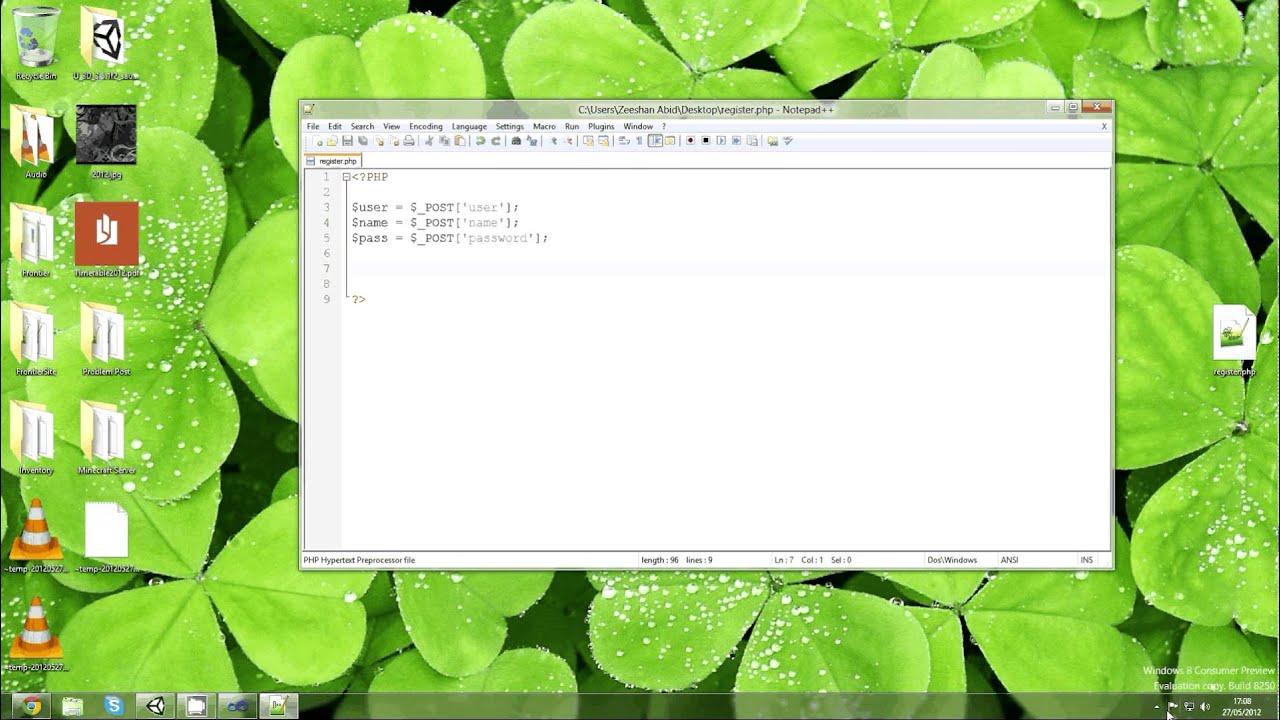 Unity 3D C# Series 2 Tutorial 6: Register System
