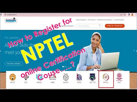 #NPTEL online certification course registration process.