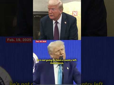 Trump Backtracks Comment Calling Zelensky 'A Dictator'