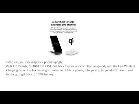 Samsung Electronics Wireless Charger Convertible Qi Certified PadStand for Galaxy Buds, Galaxy Pho