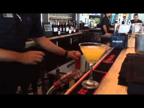 Shawn making the Santa Rosa Sunset behind the bar at the Vue on 30a! #30a #santarosasunset #vue #vue