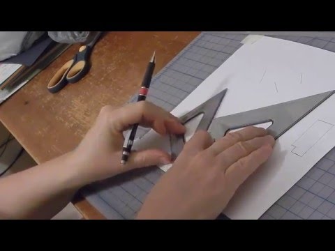 Manual Drafting: How to Draw Equally Spaced, Parallel Angled Lines ...