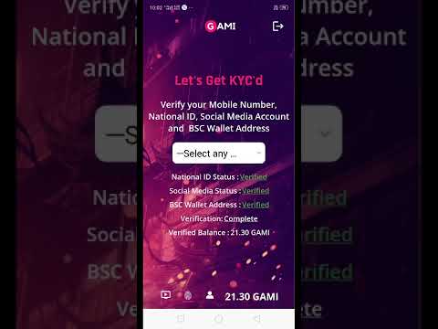 gami kyc problem, gami kyc, game app kyc, game token kyc