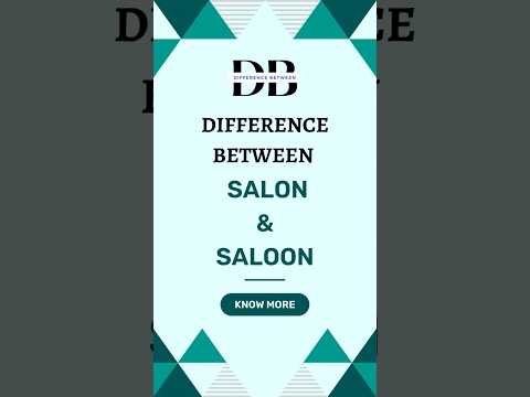 Difference Between Salon and Saloon | Tangled in the Difference Between Salon and Saloon?