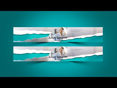 Create Professional Perfect Size YouTube Banner Template | Adobe Photoshop Tutorial