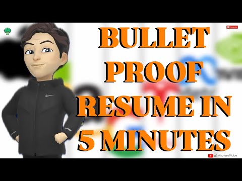 Bullet Proof Resume in 5 Mins