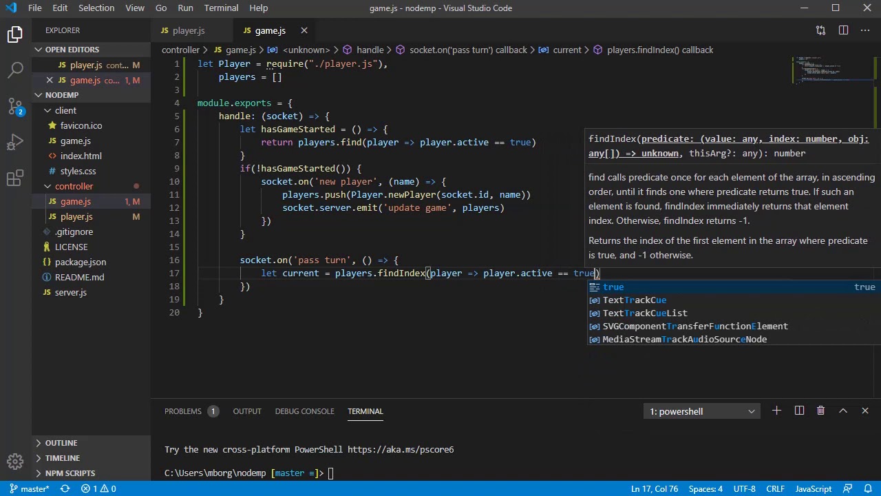 NodeJS multiplayer game framework with SocketIO