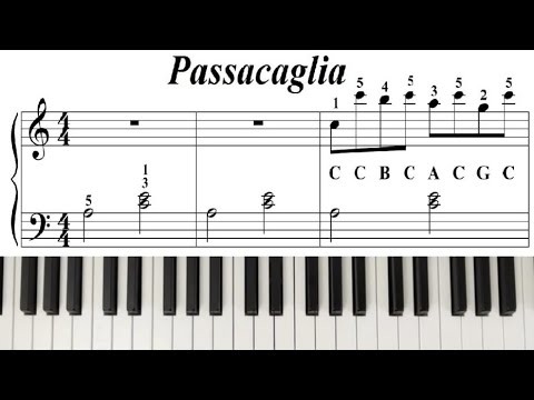 Passacaglia - Handel / Halvorsen | Easy Piano