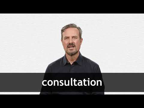 CONSULTATION definition and meaning | Collins English Dictionary