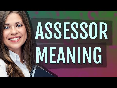 Assessor | meaning of Assessor