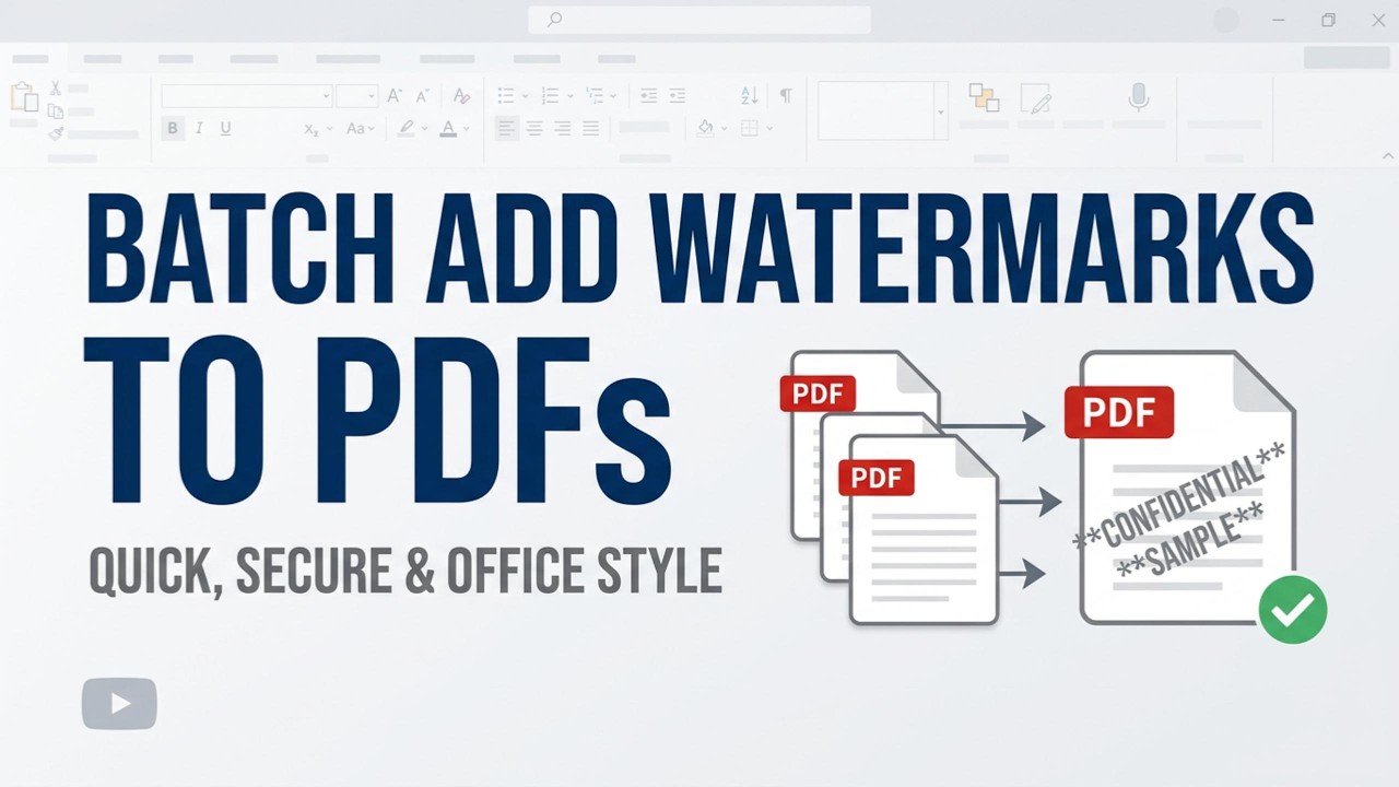 How can I add text watermarks to each page of a PDF in batches?
