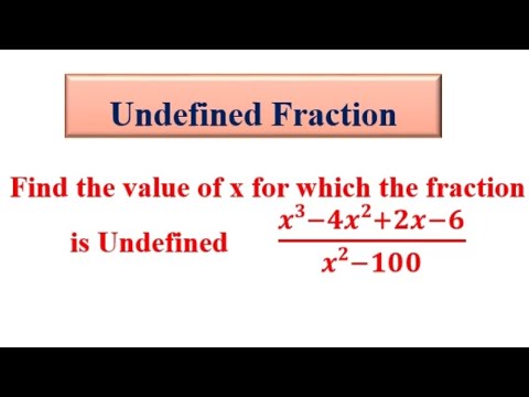 Undefined Fraction