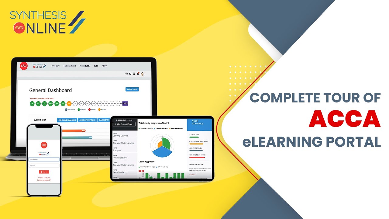 Complete Tour of ACCA eLearning Portal