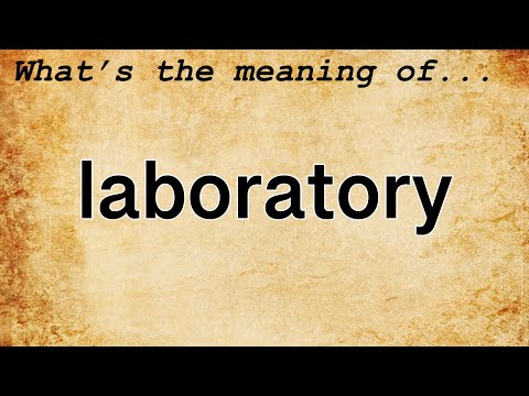 Laboratory Meaning : Definition of Laboratory