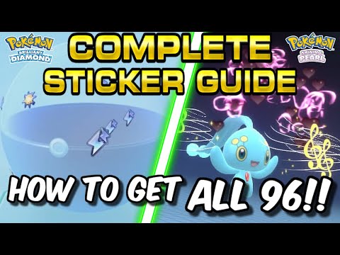 ULTIMATE STICKER GUIDE!! How to get all 96 Stickers in BDSP | Trainer Tips With Tom