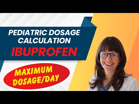 Pediatric MAXIMUM DOSAGE Calculation: Ibuprofen (Motrin, Advil) #nursingstudents #nursingschool