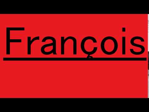 🔴 How to pronounce FRANCOIS (best audio pronunciation) 1 VIDEO/DAY