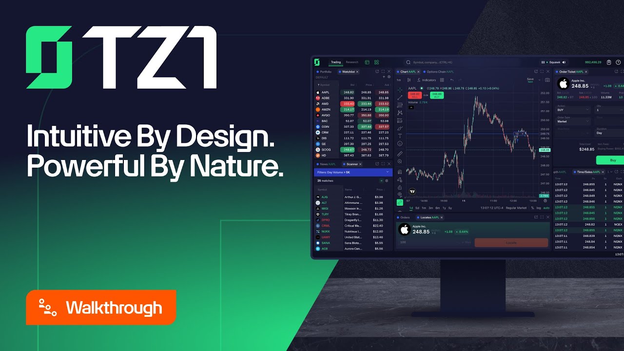 TZ1 by TradeZero | Full Platform Walkthrough & Live Demo