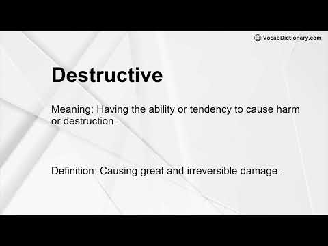 Destructive Meaning