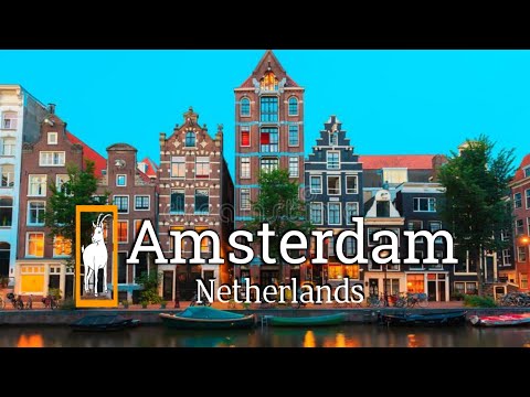 Amsterdam 8k drone video 2022 | vlog & travel guid | Netherlands night cinematic films | #top
