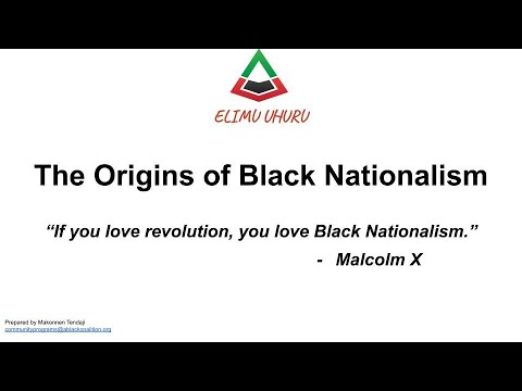 The Origins of Black Nationalism