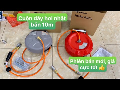 Ra mắt cuộn dây hơi rulo Triens Nhật 10m phiên bản mới giá cực tốt| Dây tự rút SHS-210Z, SBS-210A-Z
