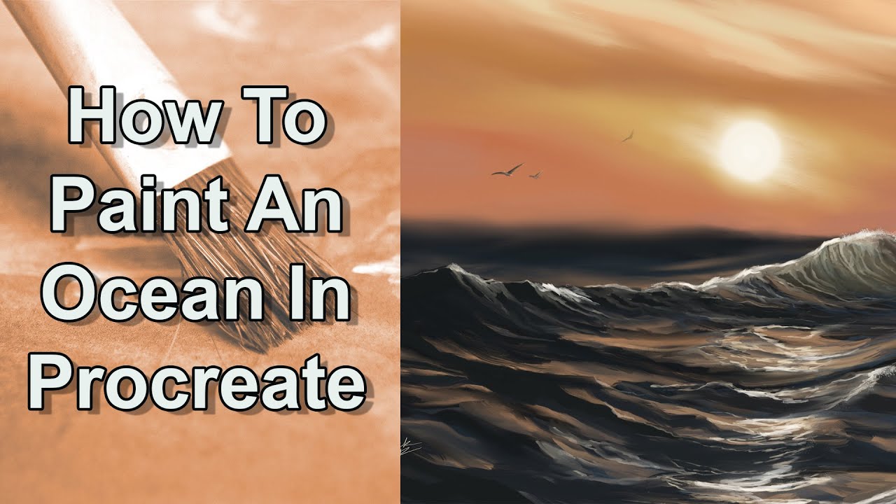 How To Procreate Ocean Painting | The Night Fliers