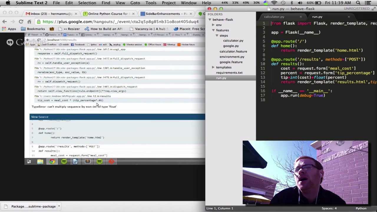 flask - debug mode, debugger
