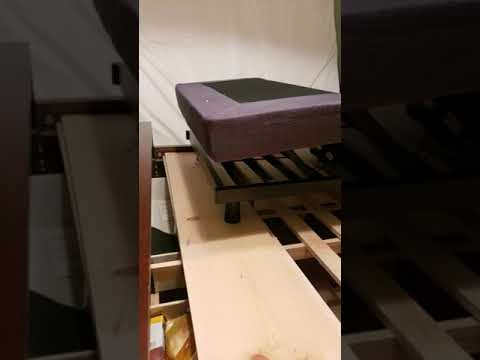 adjustable base bed with drawer