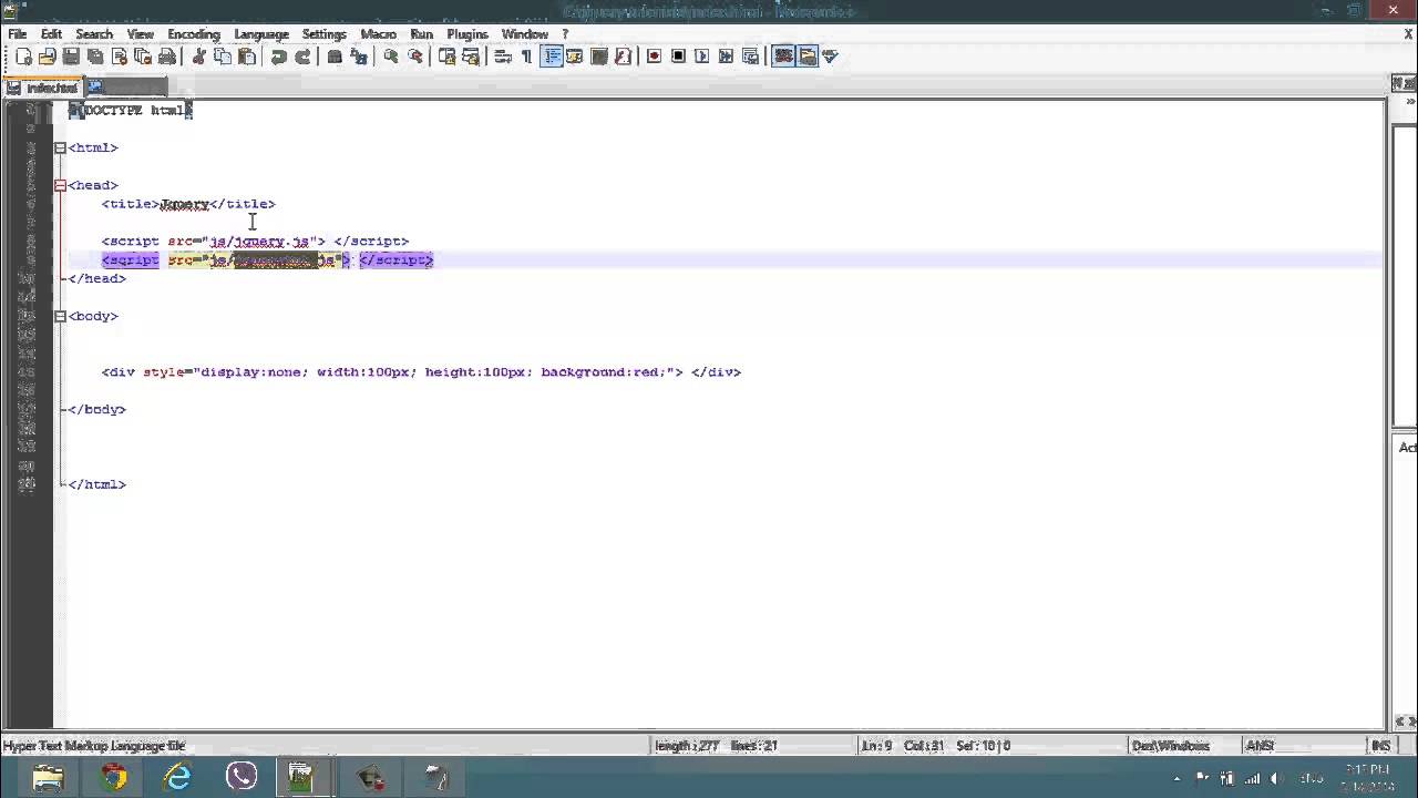Jquery Tutorial - 3 - Document ready