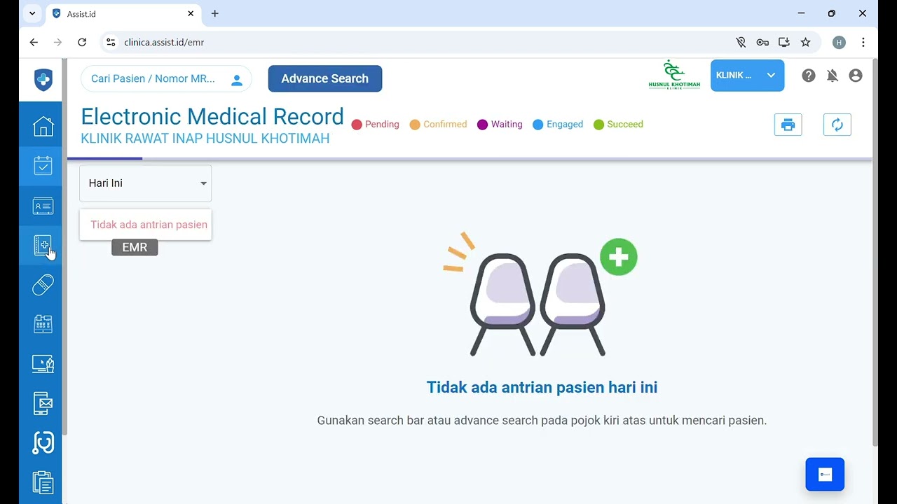 Tutorial RME Klinik Husnul Khotimah X Assist