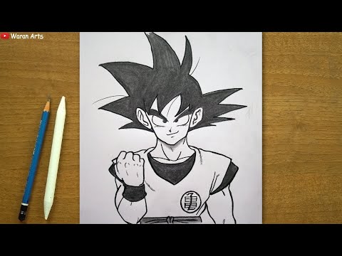 Easy Anime Drawing || How to Draw Goku step-by-step || Easy Drawing for Beginners
