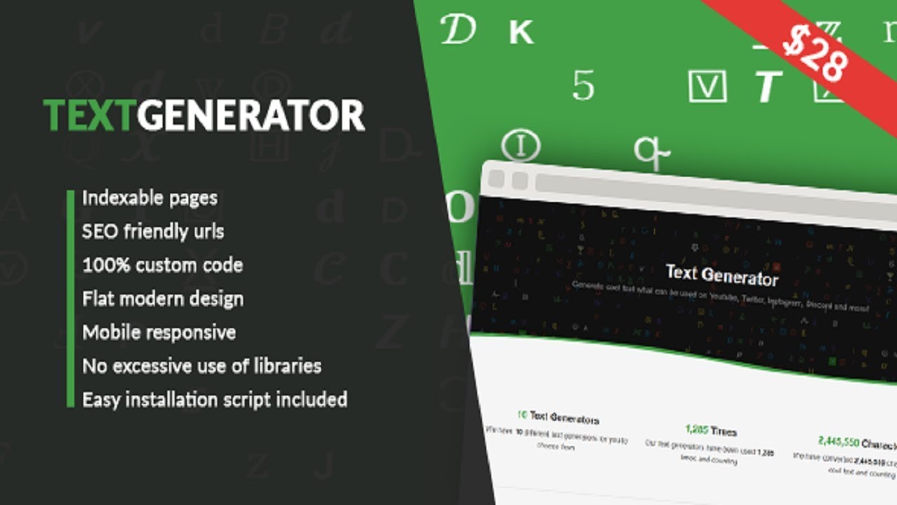 Text Generator, Online Php Script