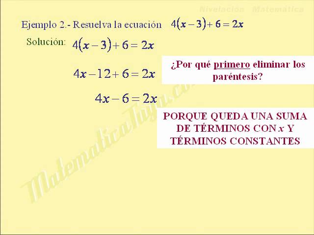 Resolver Ecuaciones De Dos Pasos