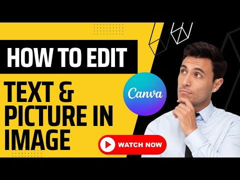 How to edit text or picture of any image | use Canva for best & easy result | Best Video in Urdu