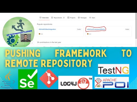 32. GitHub Link for framework | push code to remote repository