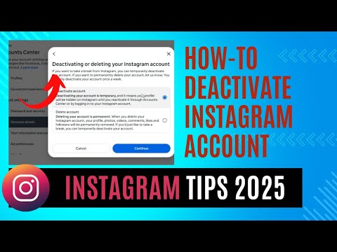 How To Deactivate Instagram Account On PC 2025 | Temporarily Disable Instagram