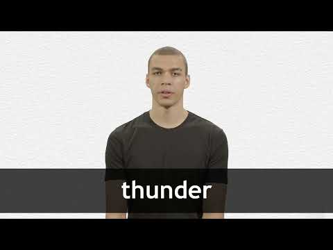 THUNDER definición y significado | Diccionario Inglés Collins