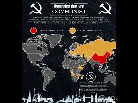 Communist Countries! Source: @powerfullcountries (ig)! #communism #geography #map #geopolitics