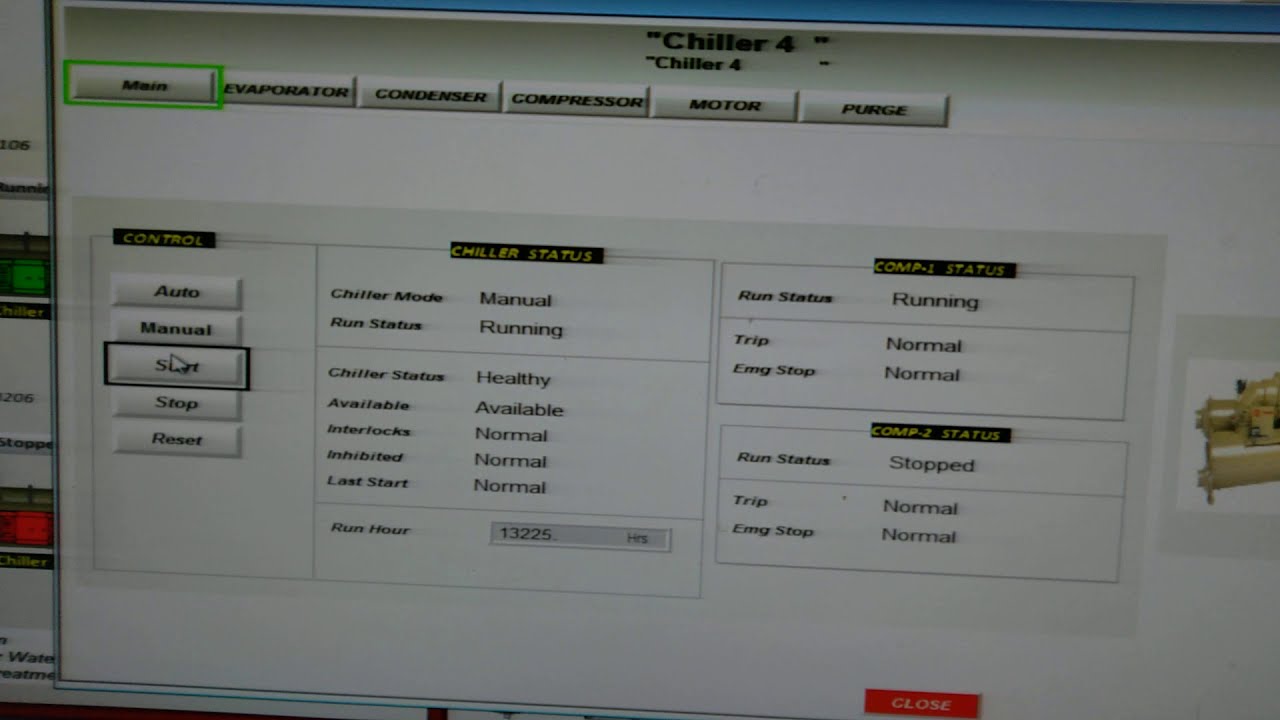 Chiller Parameters log sheet in Chiller plant