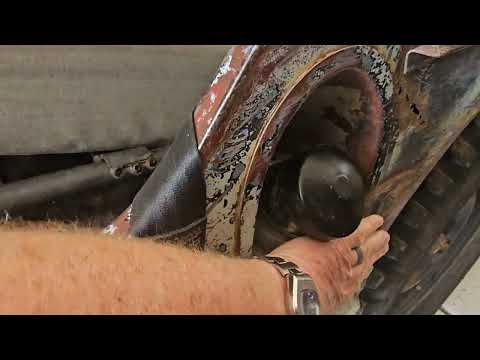 Fuel Filler Modification on Grampa's Jeep.