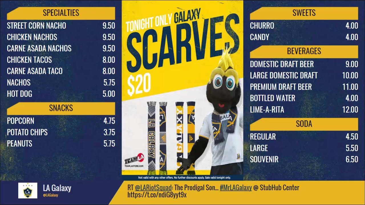 Digital Concession Stand Menus for Stadiums