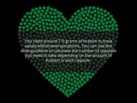 How Many Kratom Capsules For Opiate Withdrawal?